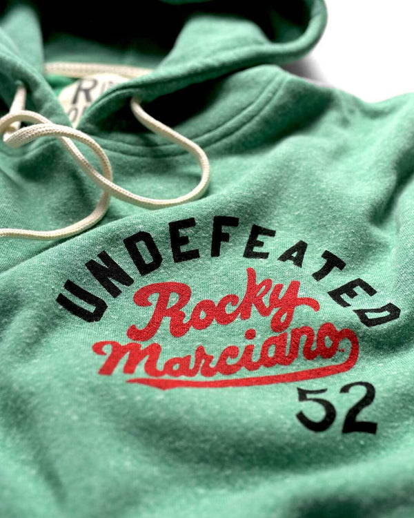 Rocky Marciano Undefeated Heather Green PO Hoody - Roots of Fight Canada