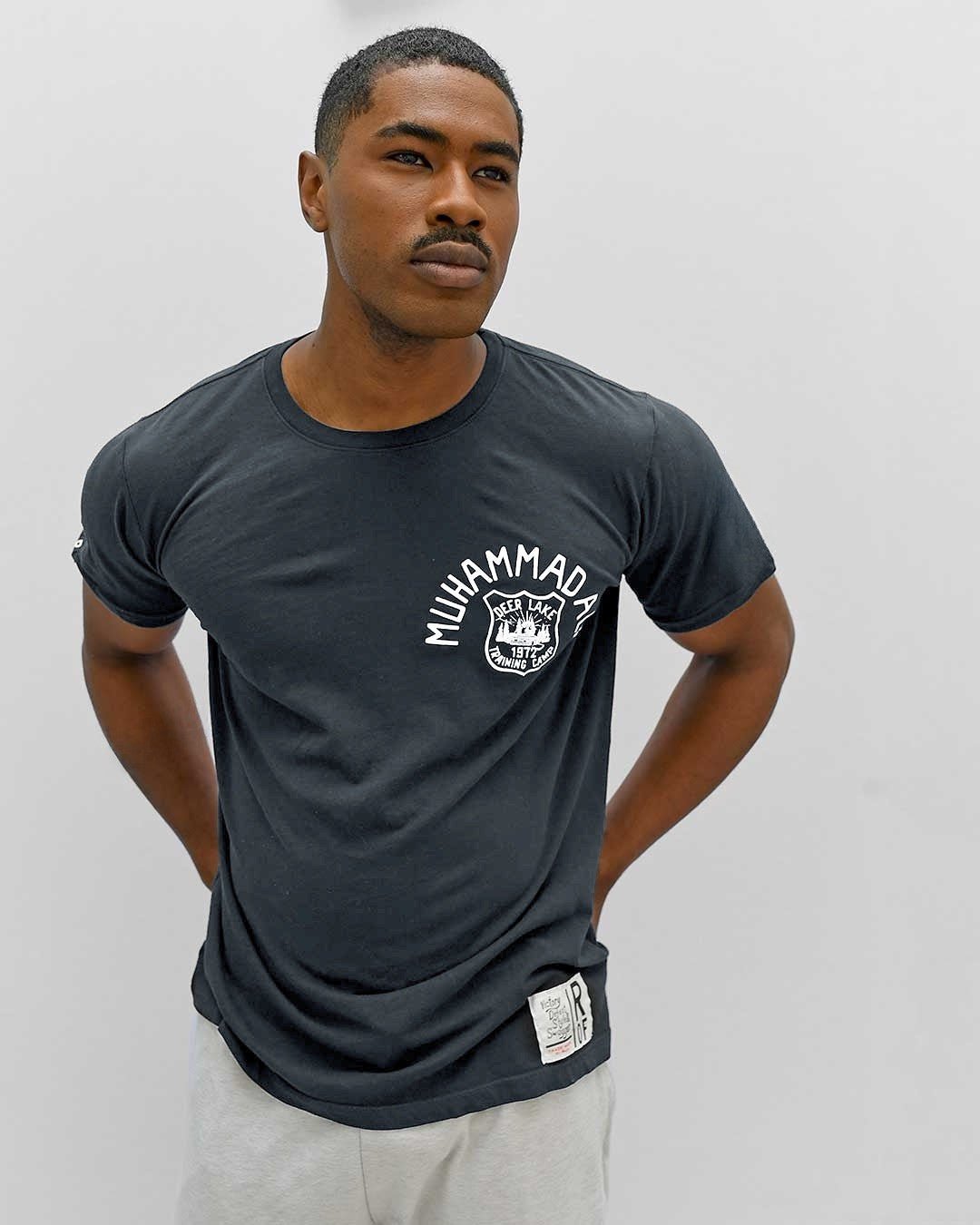 Ali Deer Lake 'Don't Quit' Quote Black Tee