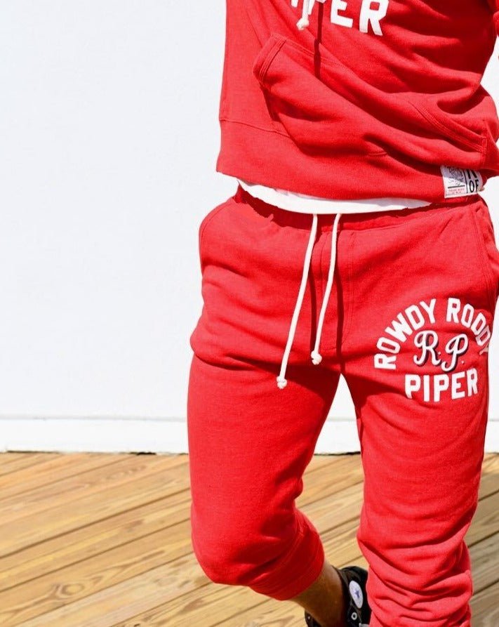 Rowdy Roddy Piper Red Sweatpants